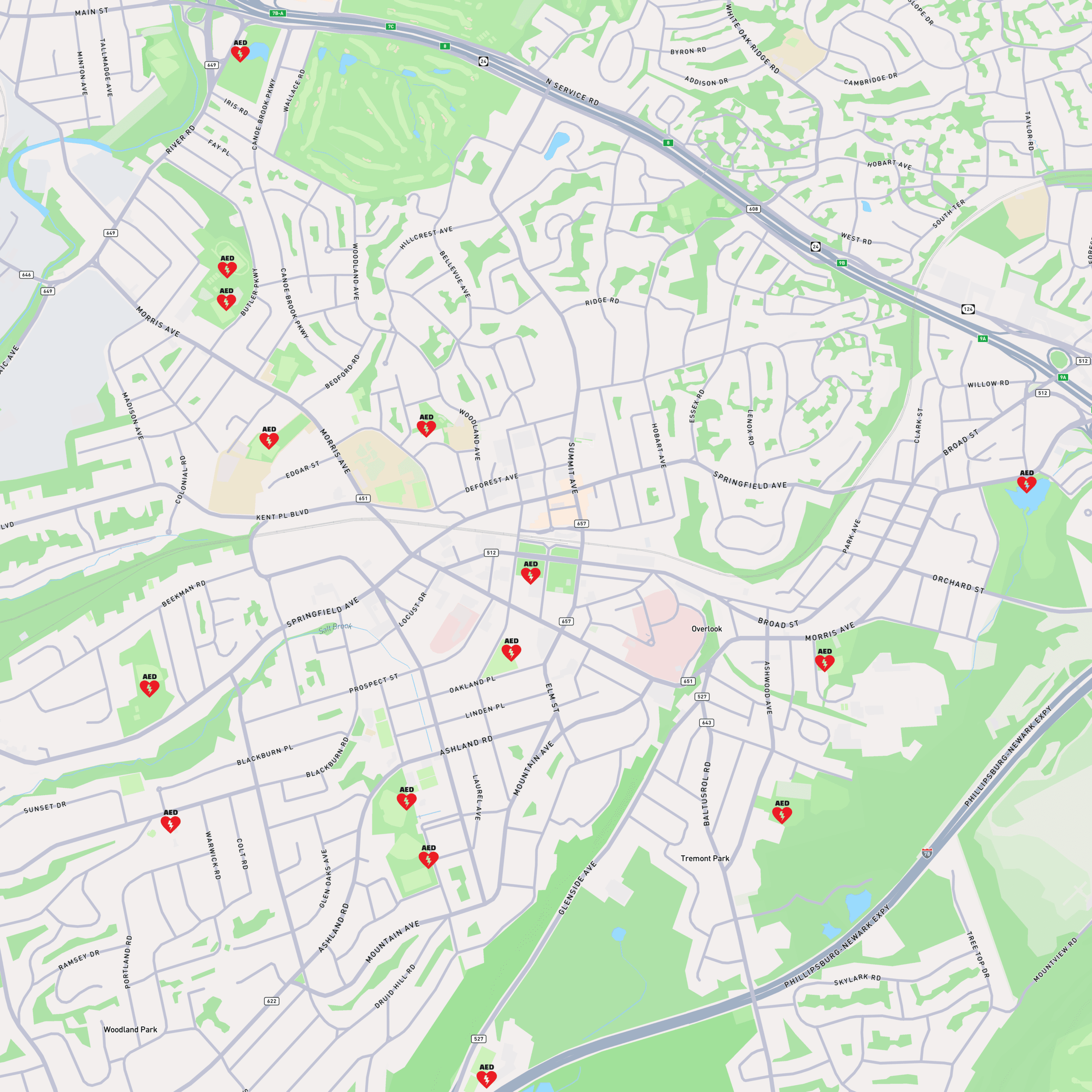AED Locations - Summit EMS